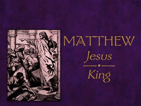 Video 1 - Literary Structure of Matthew
