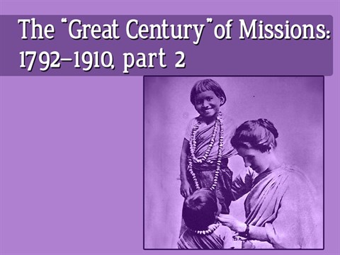 WM101V2 Unit 3 - The History of Missions